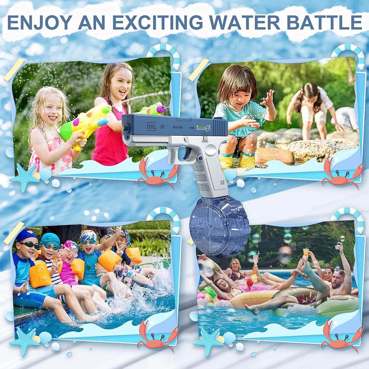 The Most Powerful Electric Water Gun for Summer Vacations – Wonder 9th