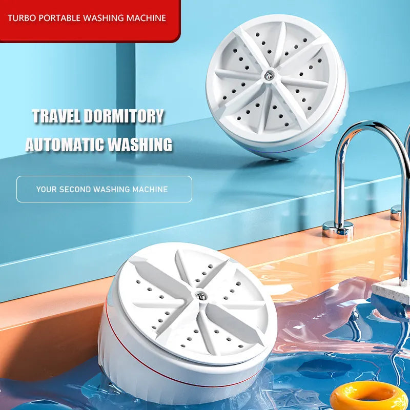 Mini Ultrasonic Turbine Washing Machine – Wonder 9th